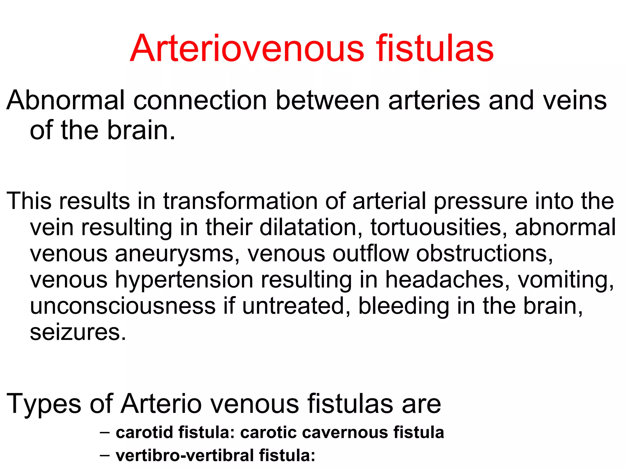 Traumatic vascular injuries of brain | PPT