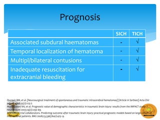 Traumatic versus Non-Traumatic Intracerebral (Intracranial) Bleeds | PPTX