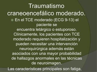 Traumatismo craneoencefalico | PPTX