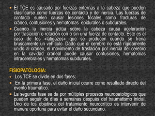 Traumatismo craneoencefalico | PPTX