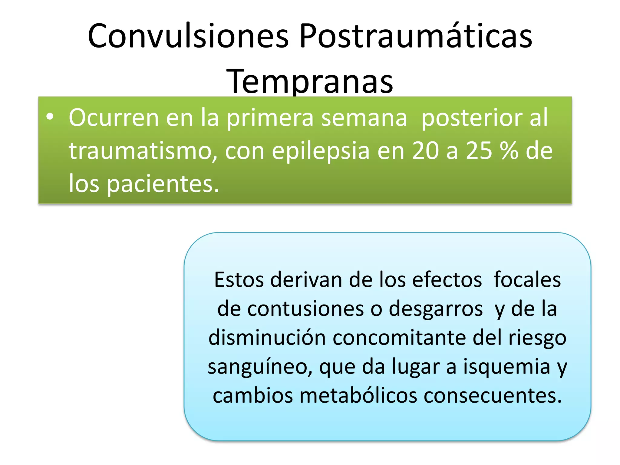 Traumatismo craneoencefálico y convulsiones. | PPTX | Death, Injury, or ...
