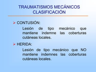 Traumatismos. contusiones y_heridas. | PDF