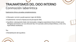 TRAUMATISMOS DEL OIDO. Residencia de otorrinolaringologia. | PPTX