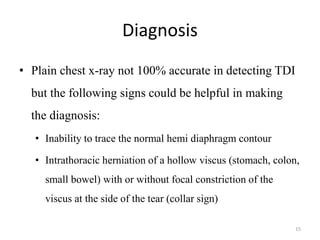 Physiotherapy Management of Traumatized Diaphragm | PPTX | Death ...