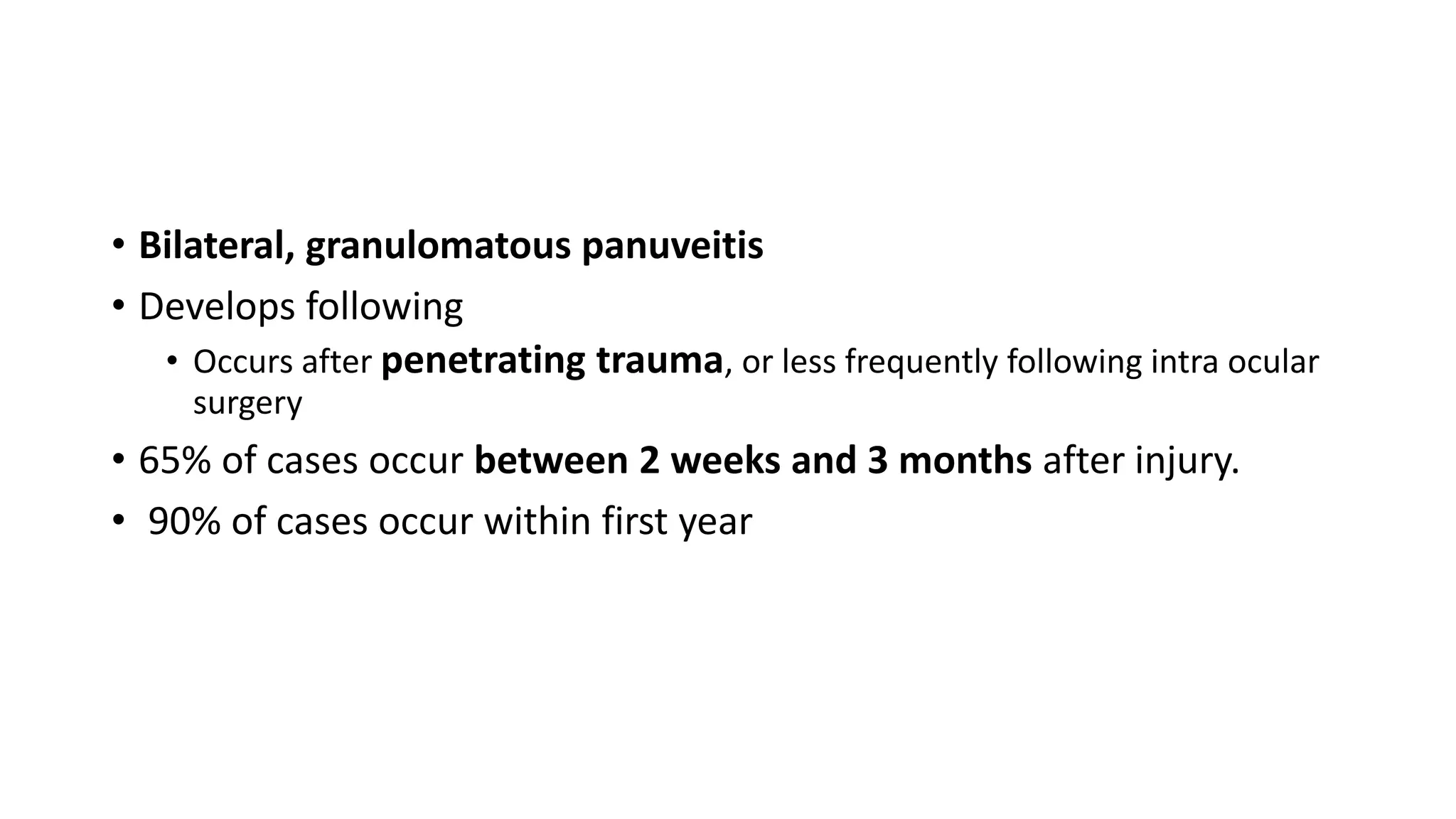 Trauma to eye REVISION NOTES | PPTX