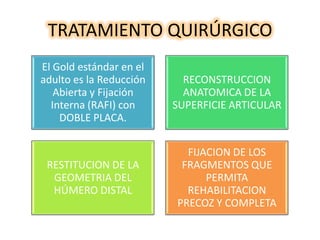 FRACTURA DE HUMERO DISTAL | PPTX