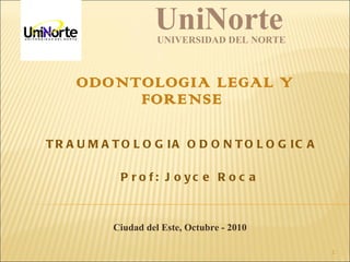 Traumatologia odonto | PPT