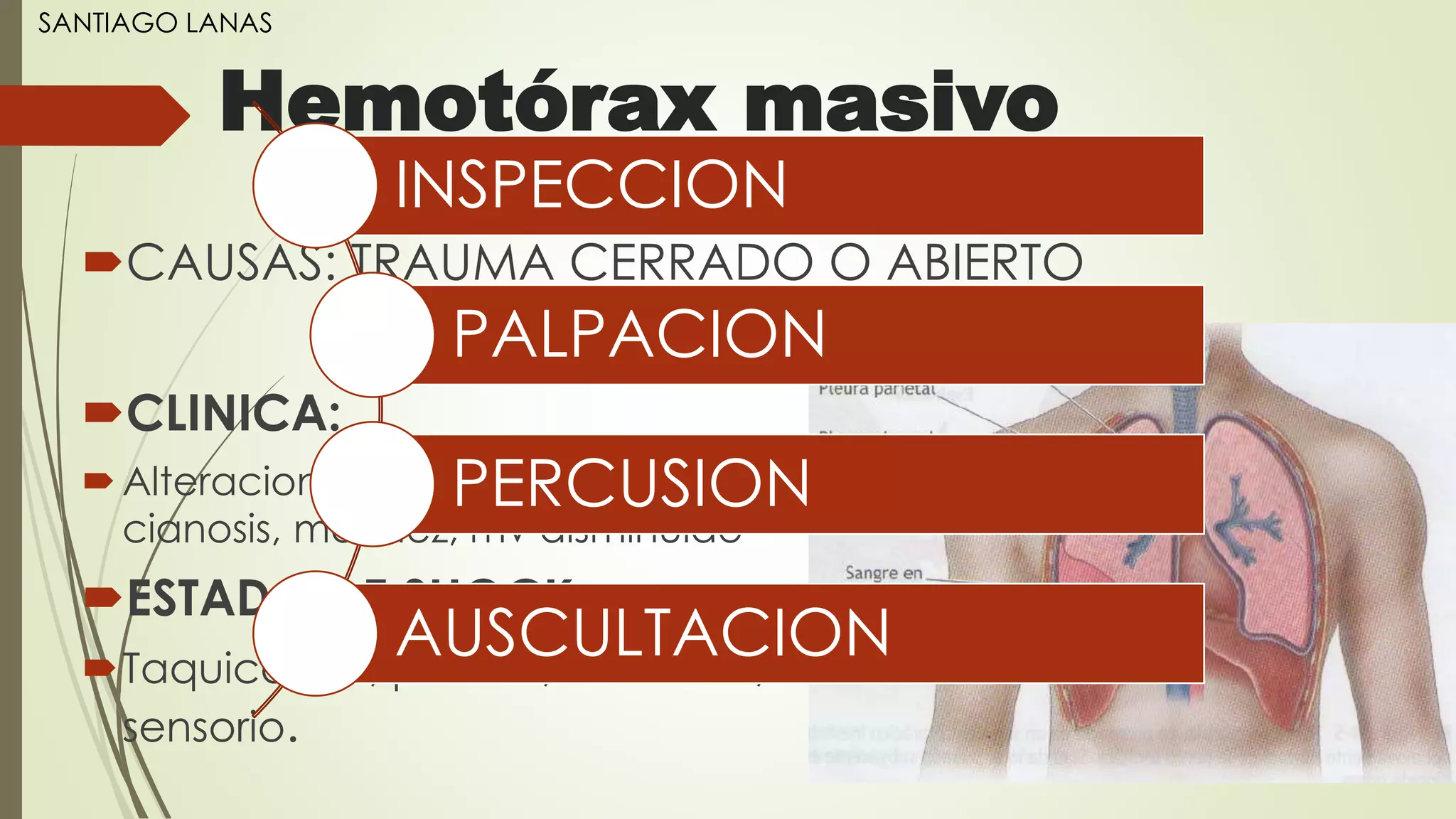 Trauma toracico atls | PPTX