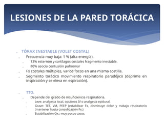 TRAUMA TORAX EN PEDIATRIA ACTUALIZADO EN | PPTX
