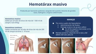 Trauma torácico clasificacion cirugia general | PPTX