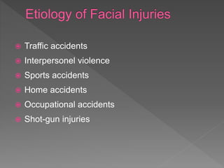 Trauma to the face | PPTX