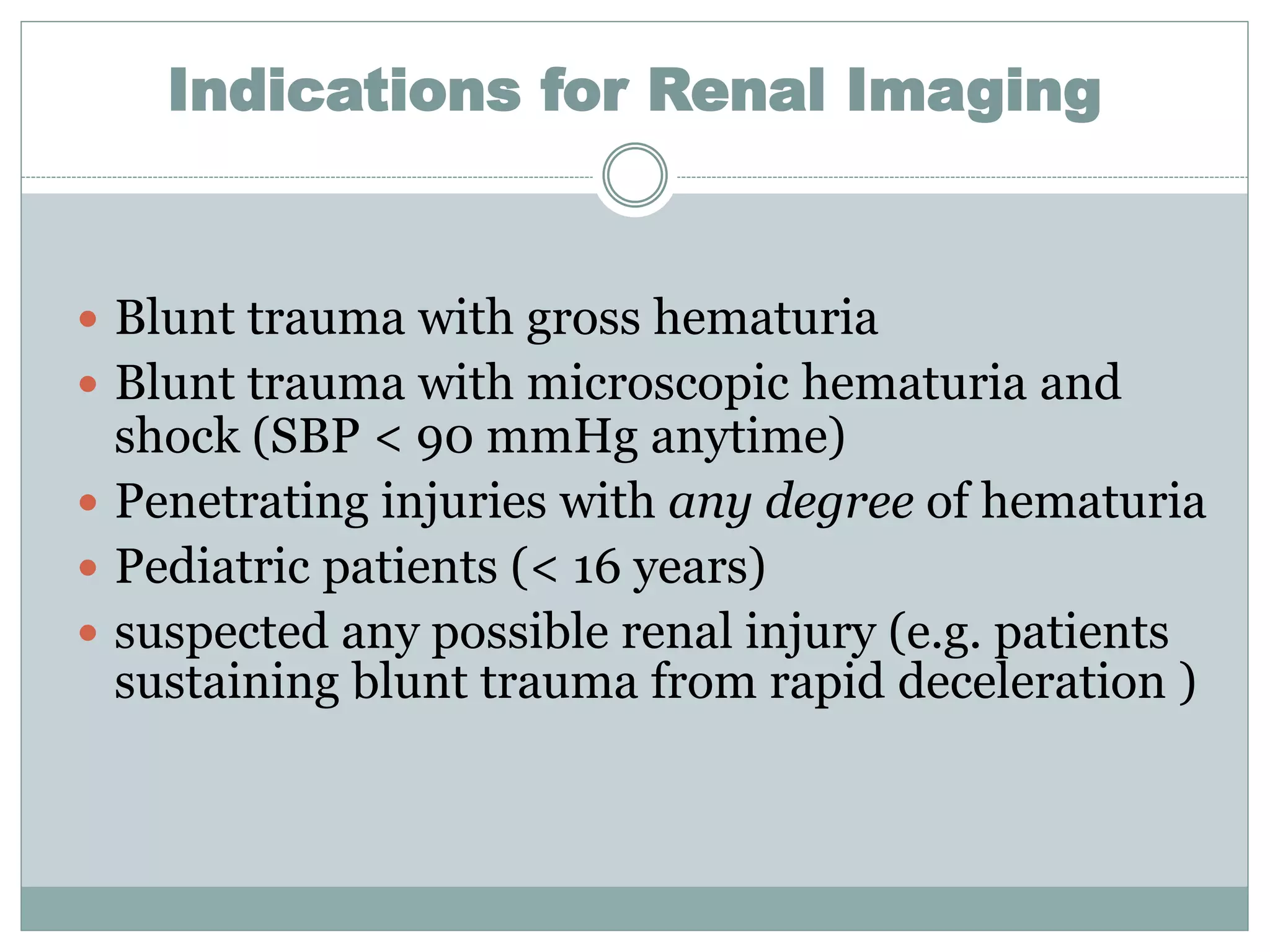 Trauma to the genitourinary tract. | PPTX