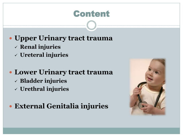 Trauma to the genitourinary tract. | PPTX