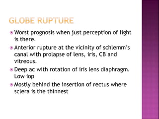 TRAUMA TO THE GLOBE-ocular trauma-1.pptx