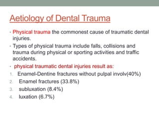 Trauma To The Permanent Maxillary Incisors In The Mixed Dentition And ...