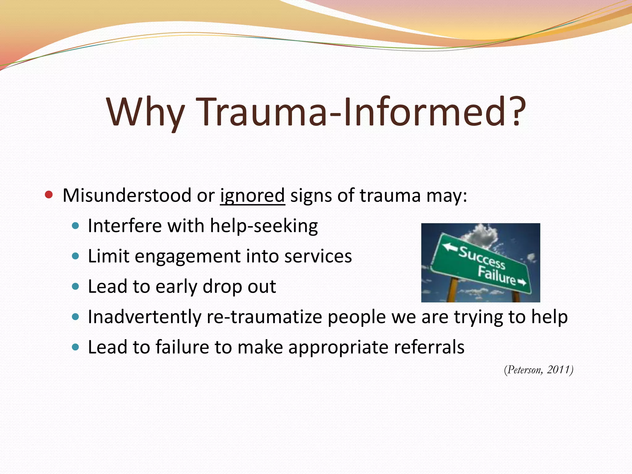 Trauma and trauma-informed care | PPTX