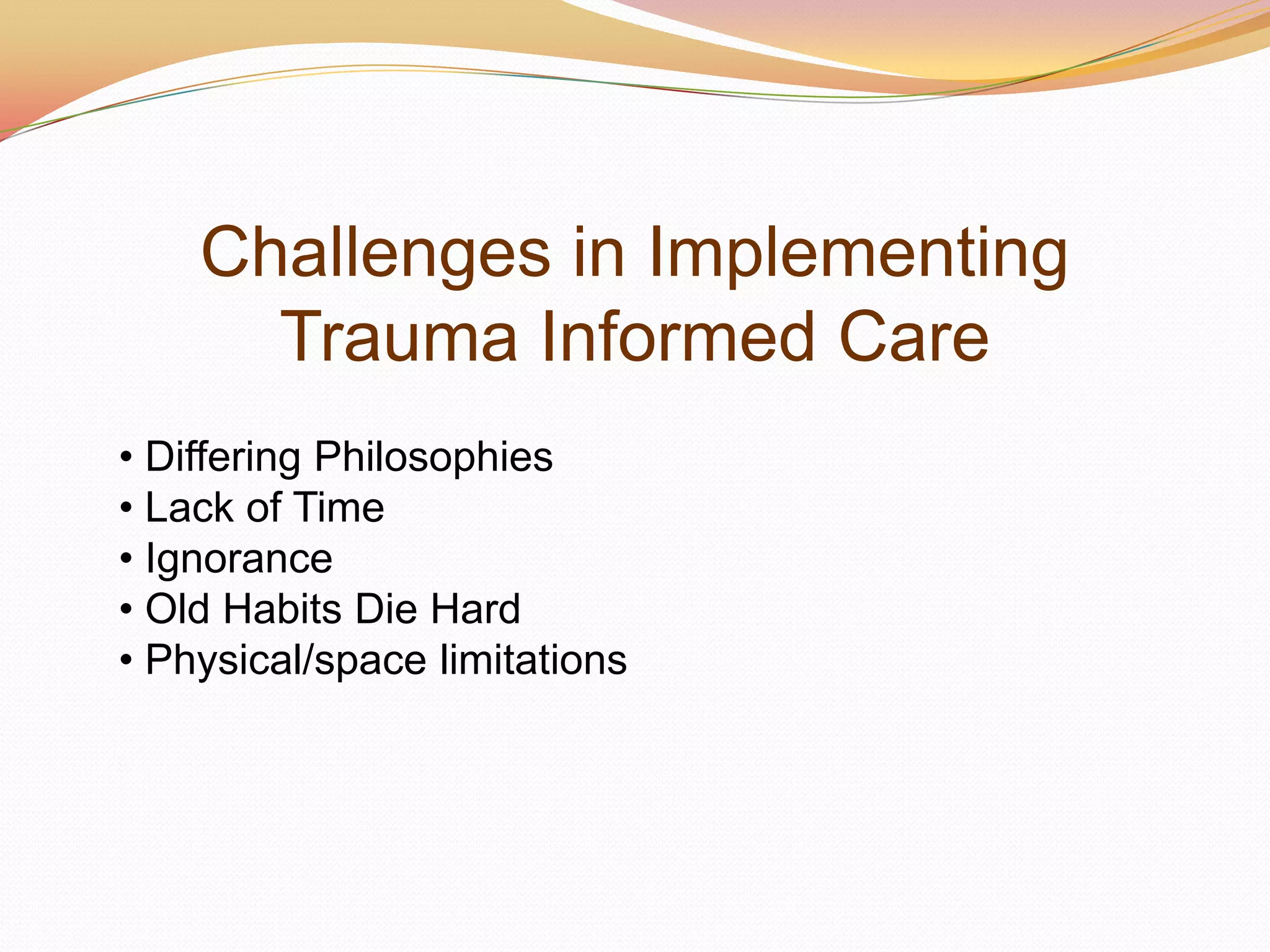 Trauma and trauma-informed care | PPTX