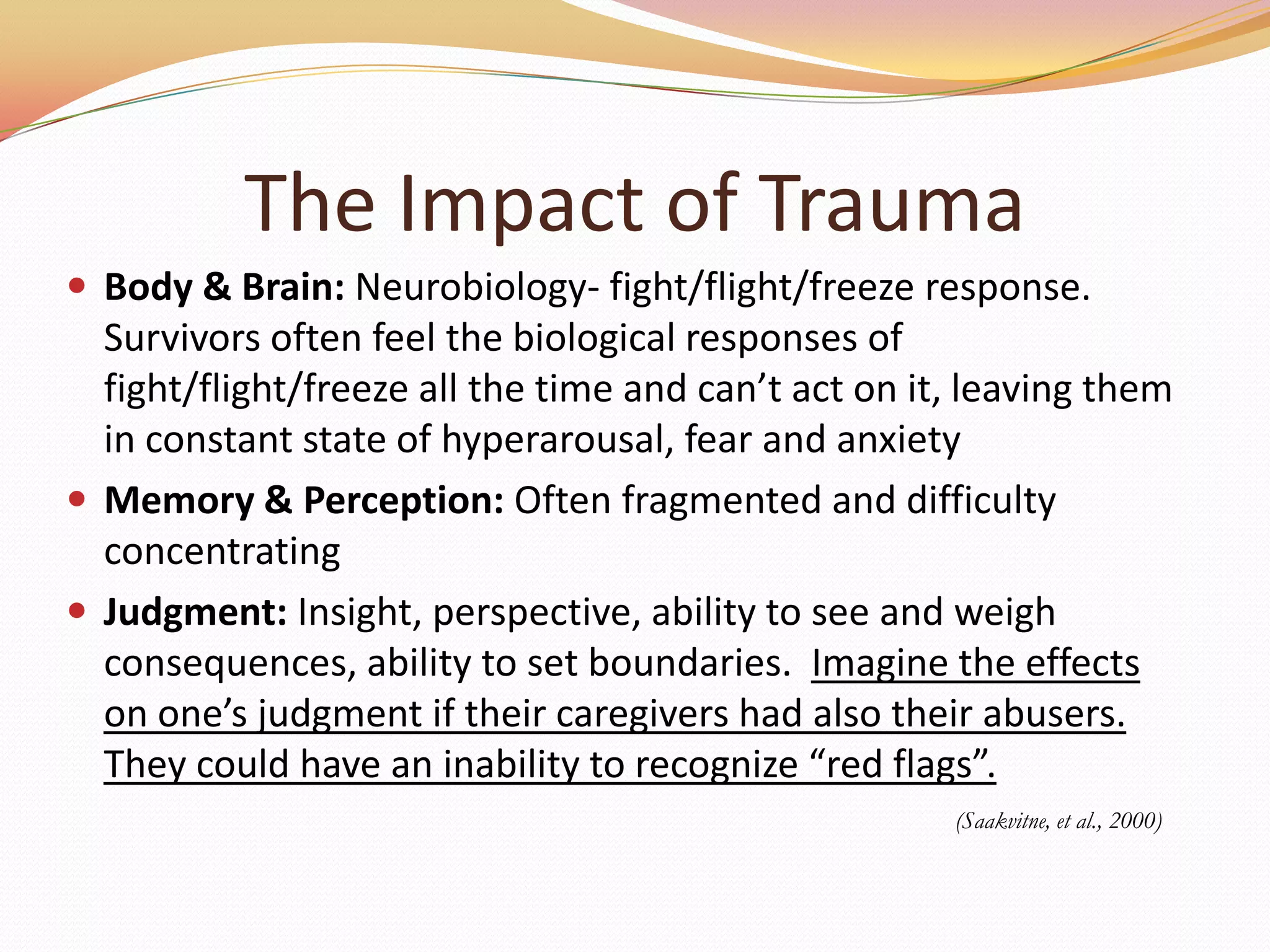 Trauma and trauma-informed care | PPTX