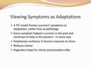 Trauma and trauma-informed care | PPT