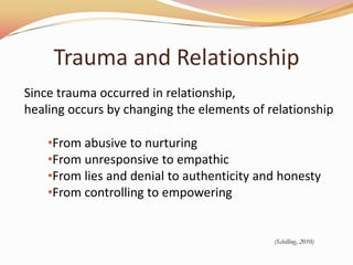 Trauma and trauma-informed care | PPT