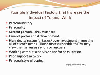 Trauma and trauma-informed care | PPT