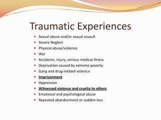 Trauma and trauma-informed care | PPT