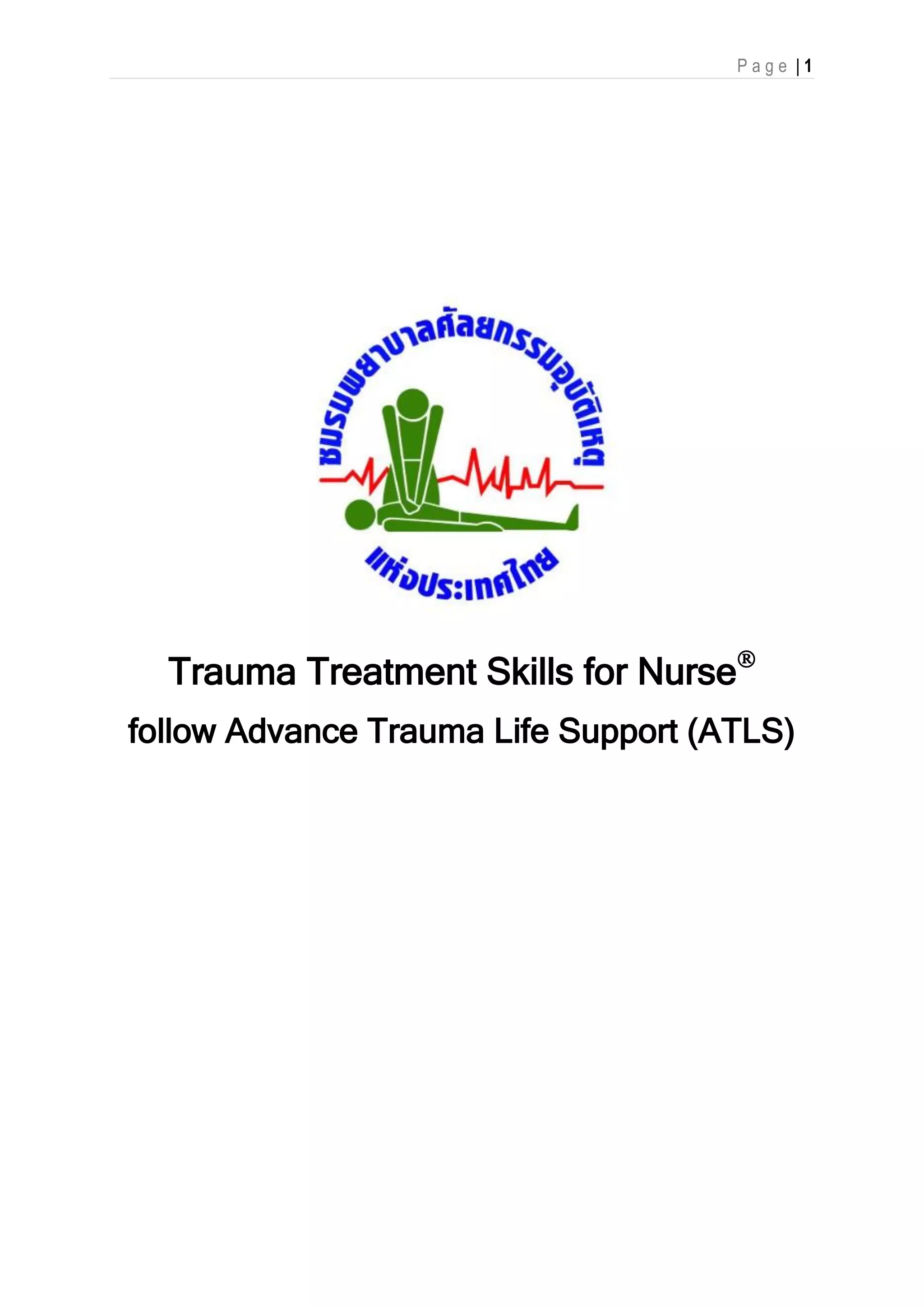 Trauma treatment skills for nurse | PDF
