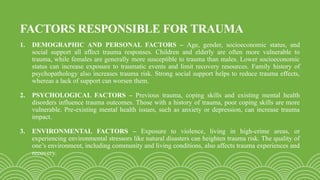 Trauma Understanding, Crisis Event & PTSD | PPTX | Brain and Nervous ...