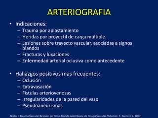 Trauma vascular | PPTX