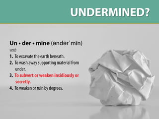 Undermine Meaning