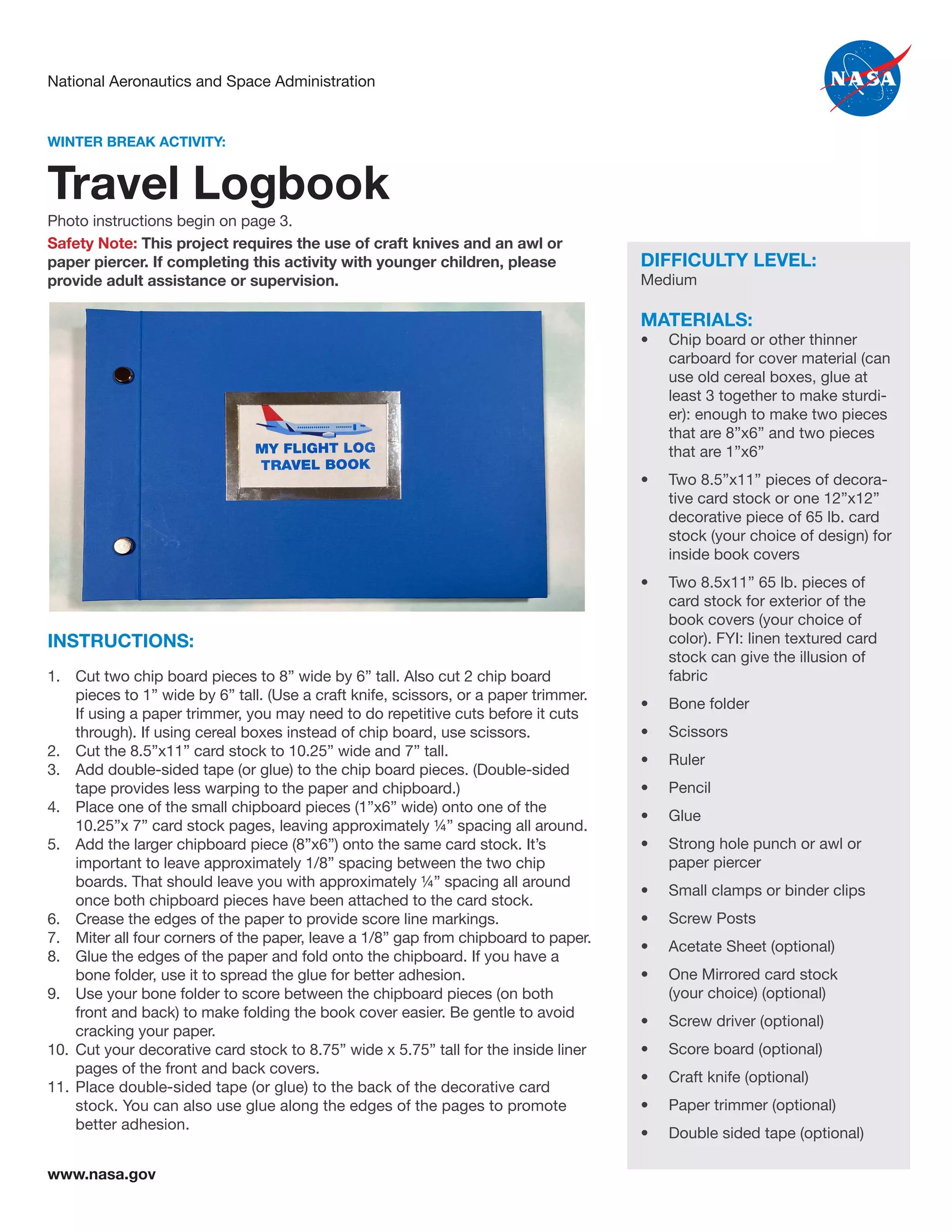 NASA Travel LogBook | PDF