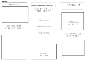 Travel brochure-template - elementary | PPT