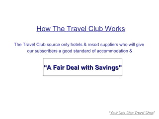 Travel Club Training Presentation Final | PPT