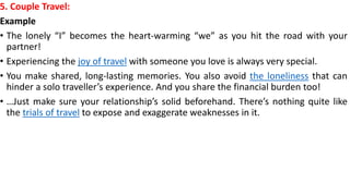 TRAVEL: -FACTORS ,PURPOSES & TYPES.pptx