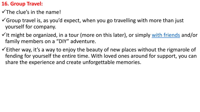 TRAVEL: -FACTORS ,PURPOSES & TYPES.pptx