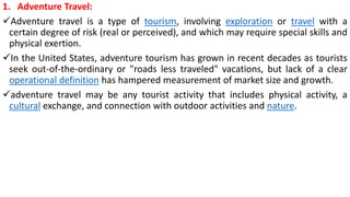 TRAVEL: -FACTORS ,PURPOSES & TYPES.pptx
