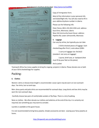 Travel Guide for Liberia | PDF