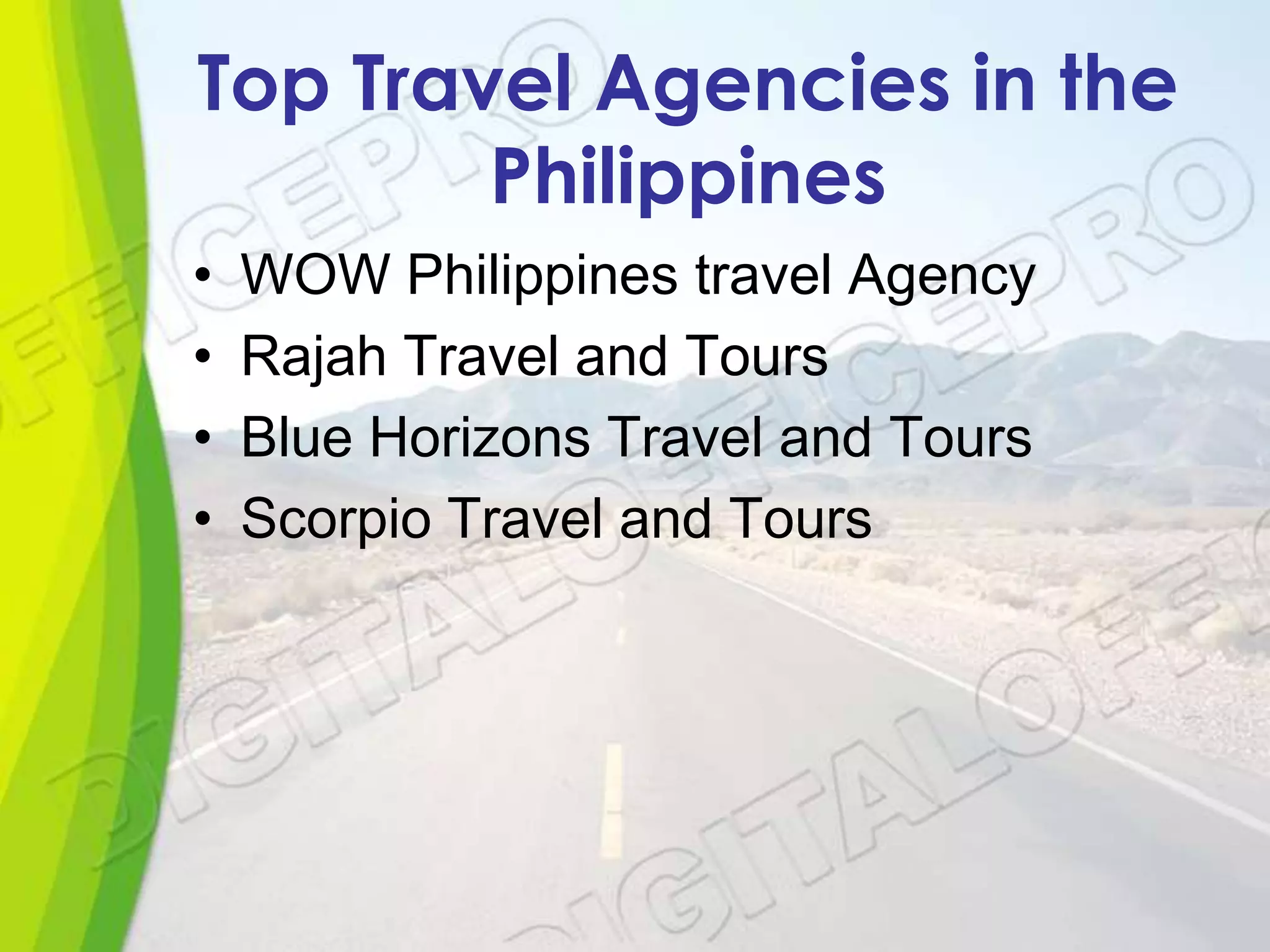 Travel agency and tour operations | PPT
