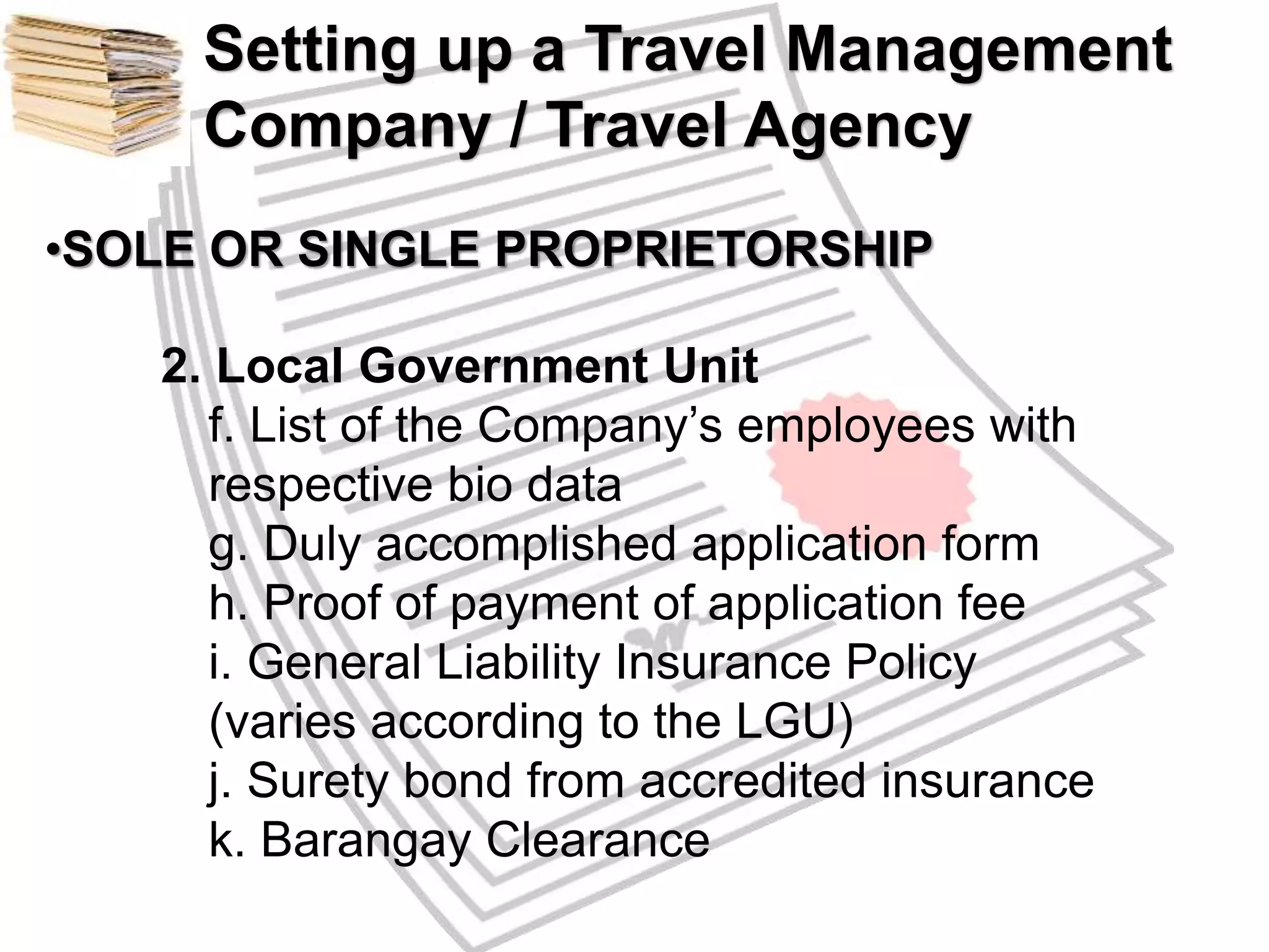 Travel agency and tour operations lecture | PPTX