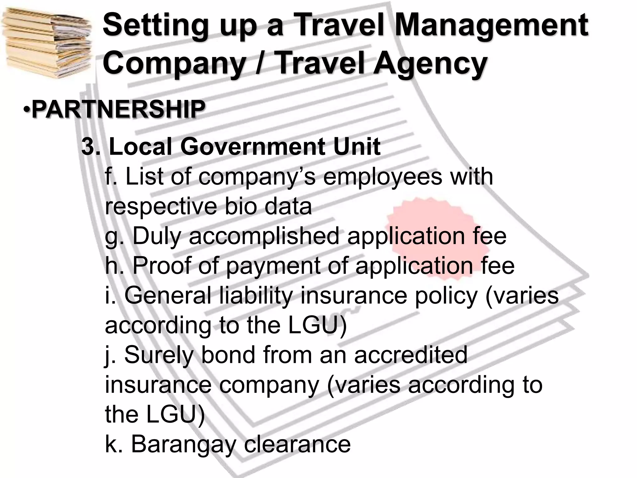 Travel agency and tour operations lecture | PPTX