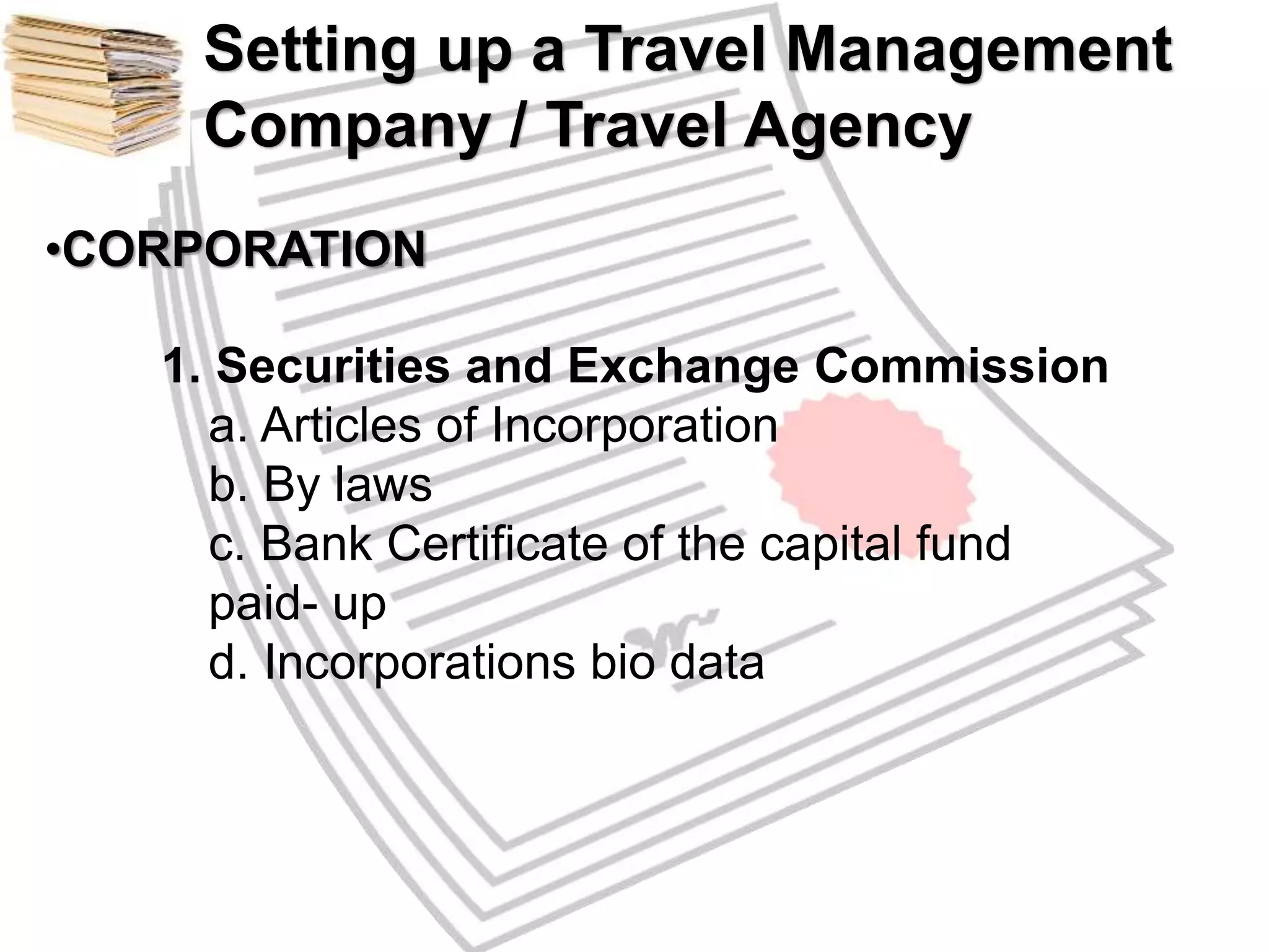Travel agency and tour operations lecture | PPTX