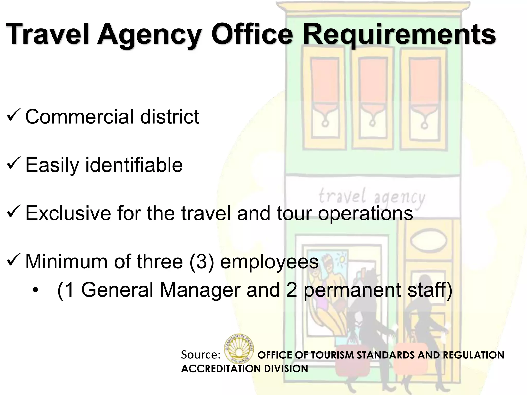 Travel agency and tour operations lecture | PPTX