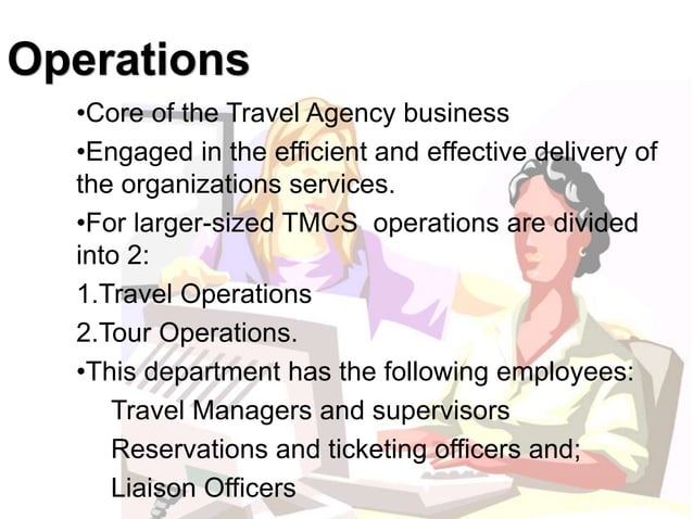 Travel agency and tour operations lecture | PPTX | Business Travel ...
