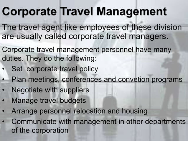 Travel agency and tour operations lecture | PPTX | Business Travel ...
