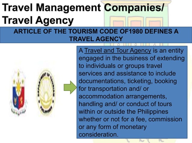 Travel agency and tour operations lecture | PPTX | Business Travel ...