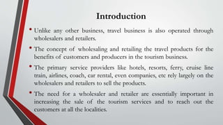 Travel agents and tour operators | PPTX