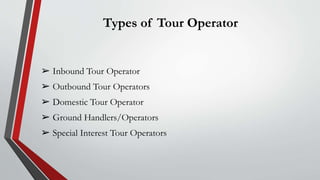 Travel agents and tour operators | PPTX