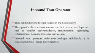 Travel agents and tour operators | PPTX