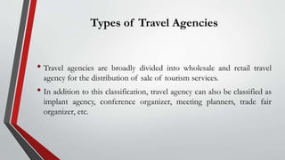 Travel agents and tour operators | PPTX