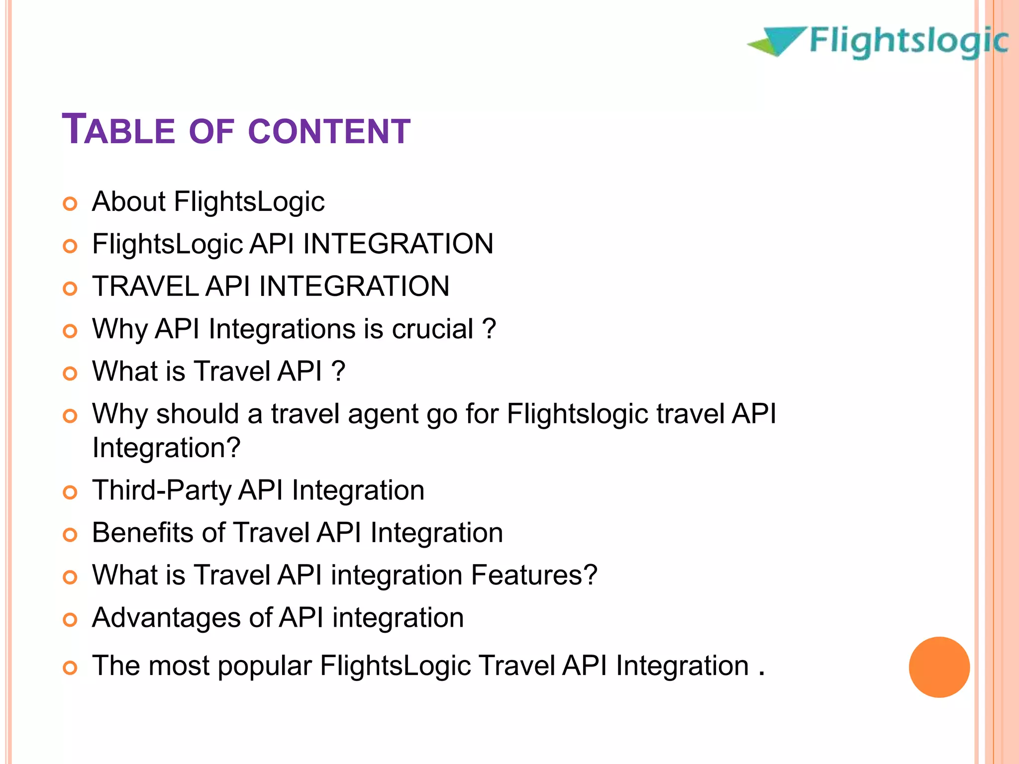 Travel api integration | PPTX